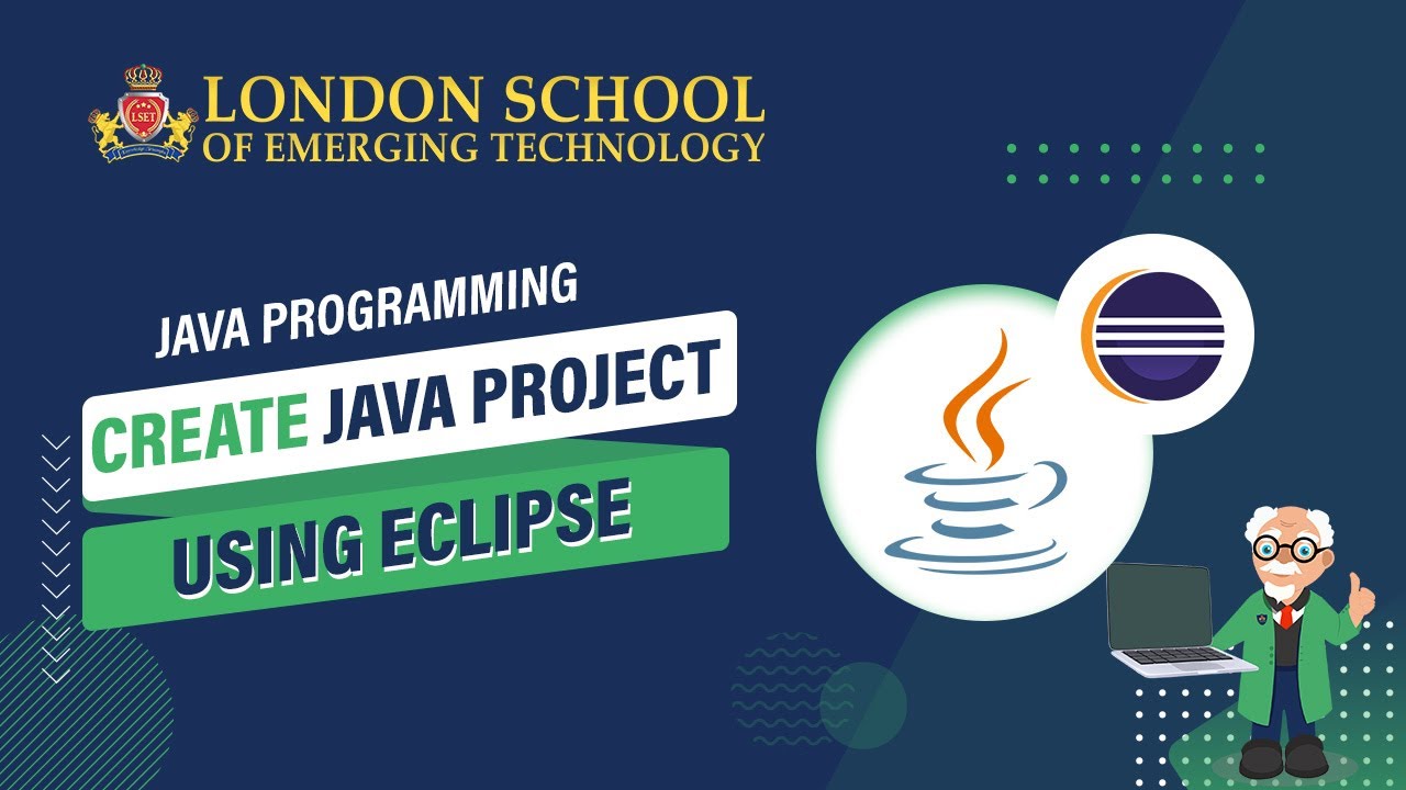 Create Java Project Using Eclipse Java Programming Youtube