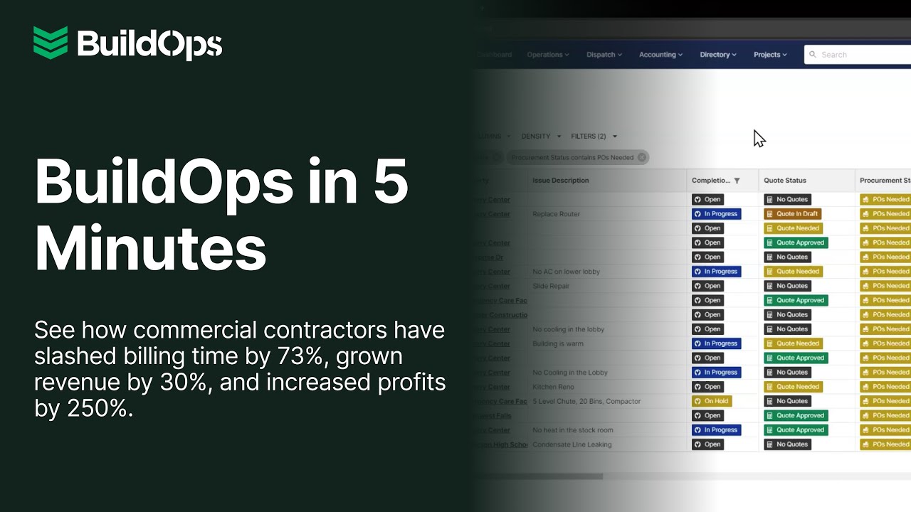 Buildops 5 Minute Walkthrough Youtube