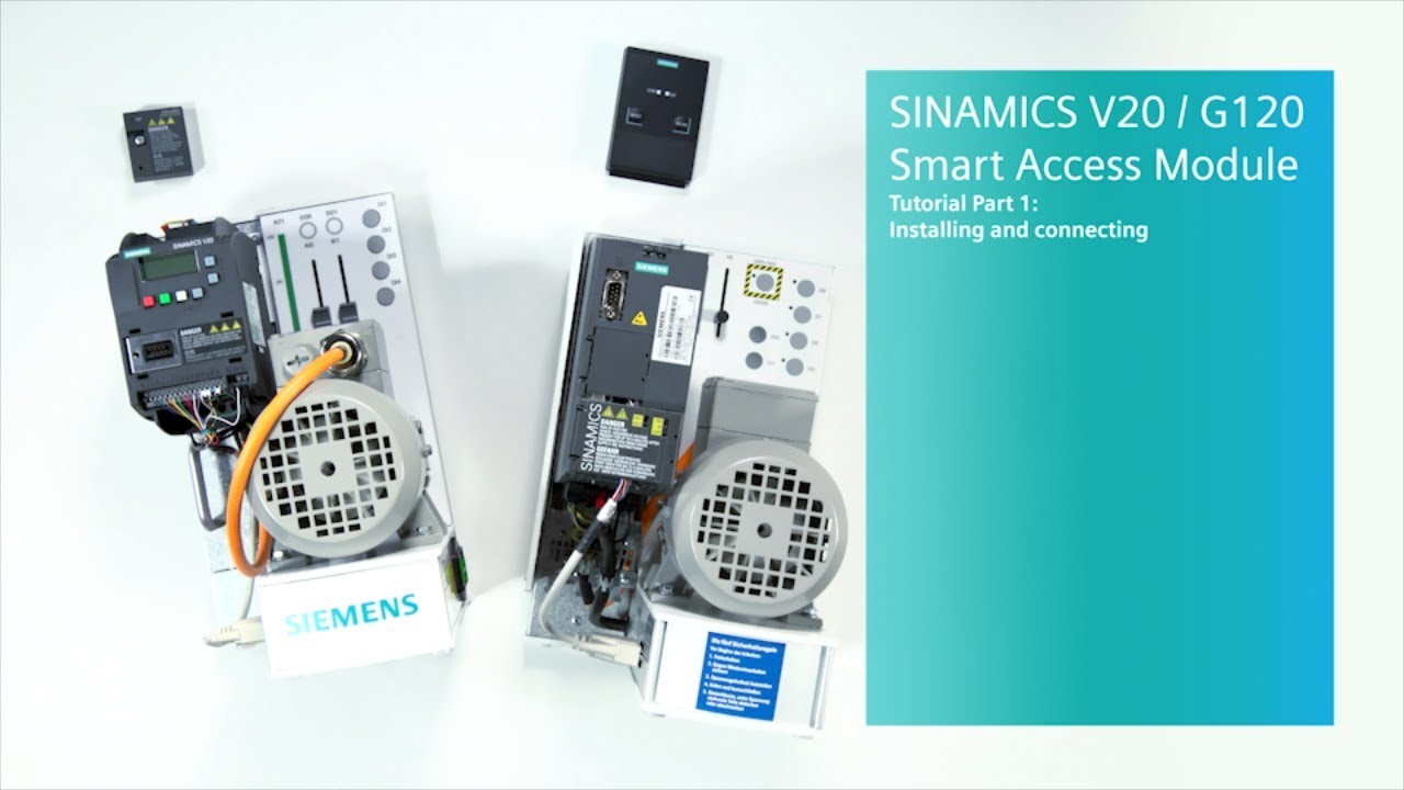 Sinamics V20 G120 Smart Access Module For Converter Tutorial Part 1