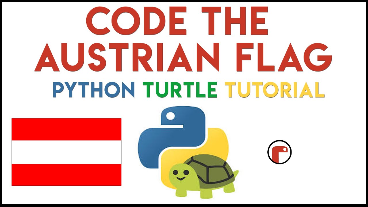 Python Turtle Code The Austrian Flag Tutorial Youtube