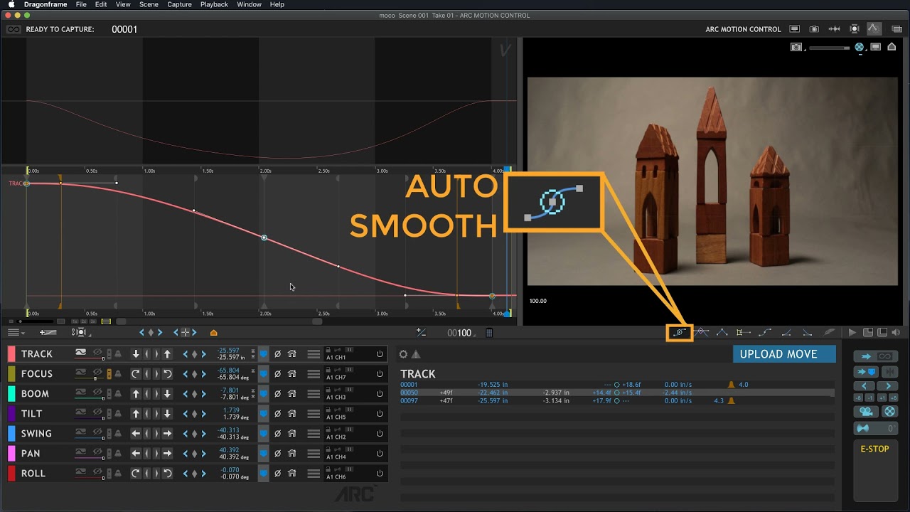 Dragonframe Tutorial 503 Arc Motion Control Keyframe Styles Youtube