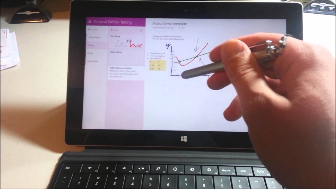 Microsoft Surface Quick Tip Onenote And Stylus Youtube