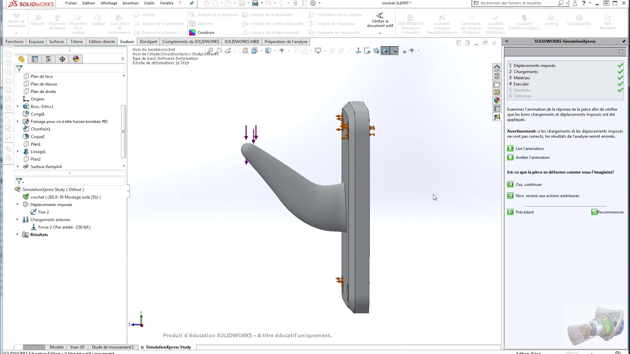Simulationxpress Solidworks Youtube