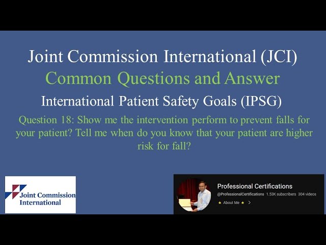 Joint Commision Patient Safety Goals 2018