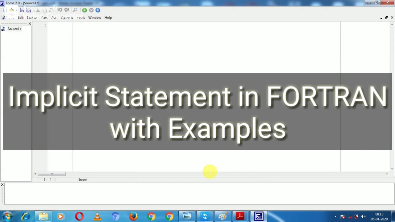 Implicit Statement In Fortran Examples Another Way Of Declaring