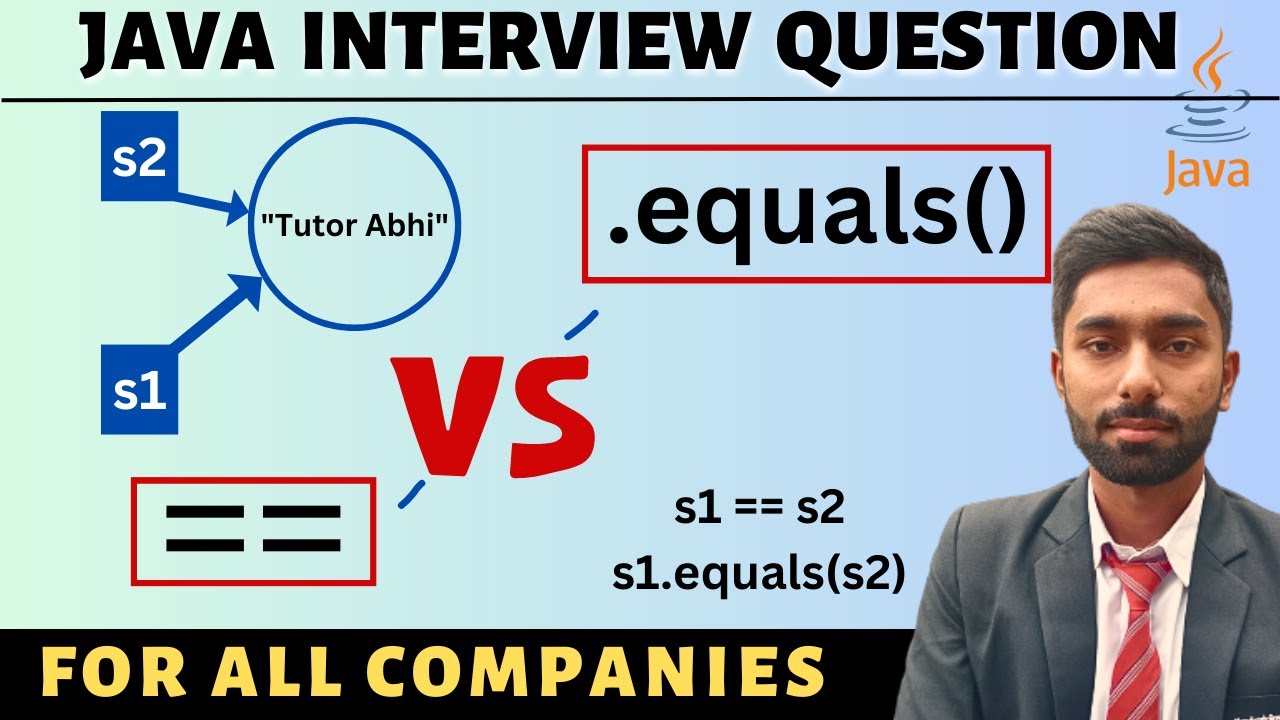 Difference Between Equals Method And Equality Operator In Java