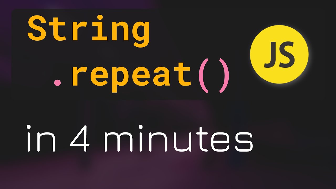 36 String Repeat In Javascript Programming Hindi Javascript