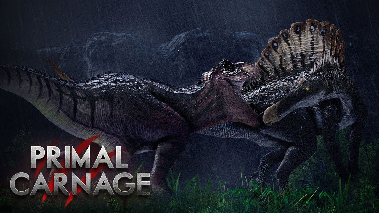 Spinosaurus Vs T Rex Primal Carnage Image Primal Carnage Battle