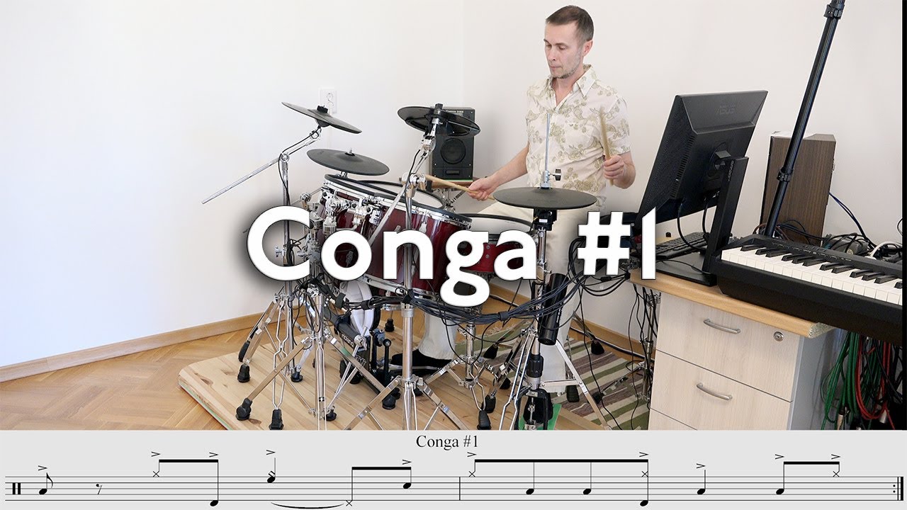 Conga Groove On Drums 1 Youtube