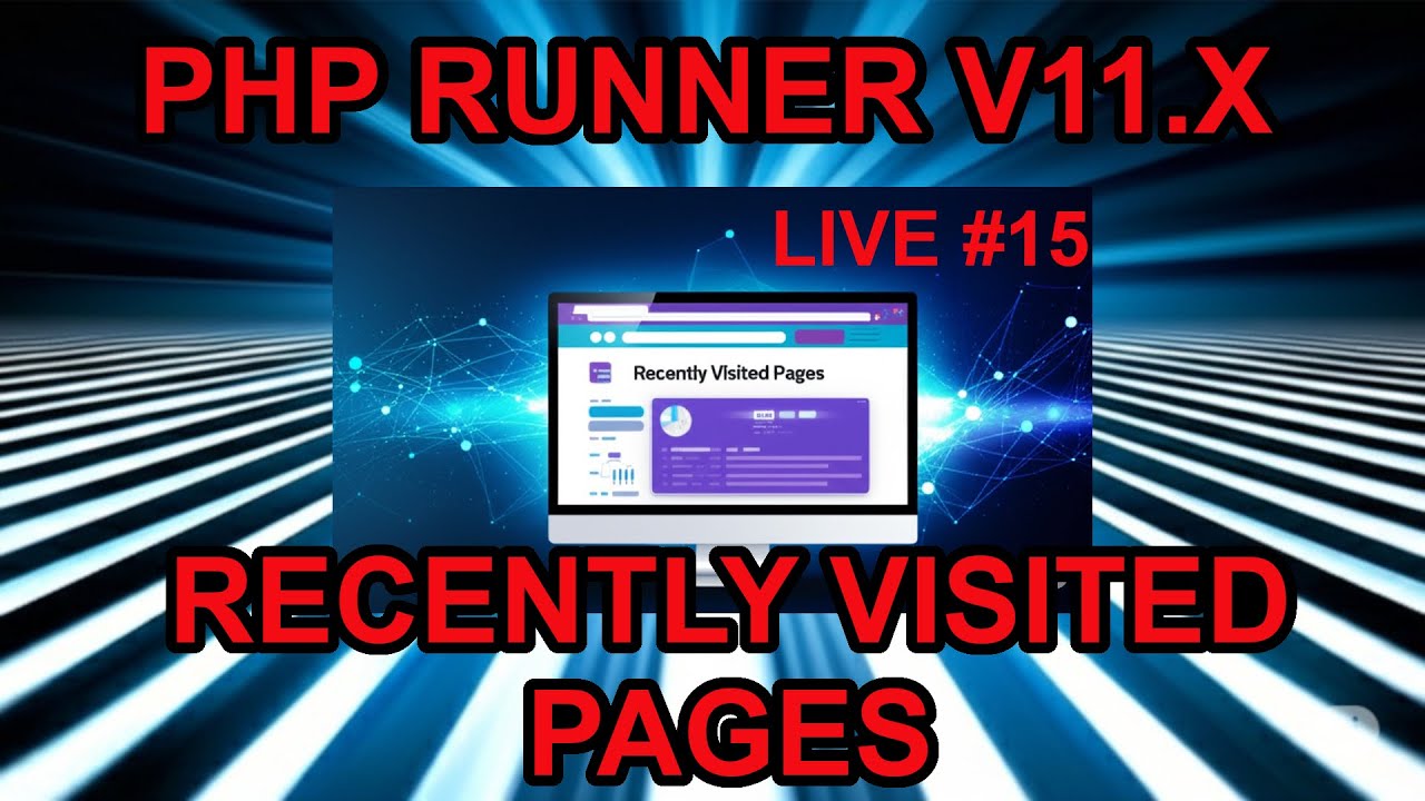 Recently Visited Pages Phprunner Xlinesoft Live 15 Youtube