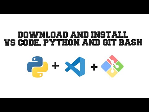 4 Chapter 1 Download And Install Vs Code Python 3 Git Bash 2024