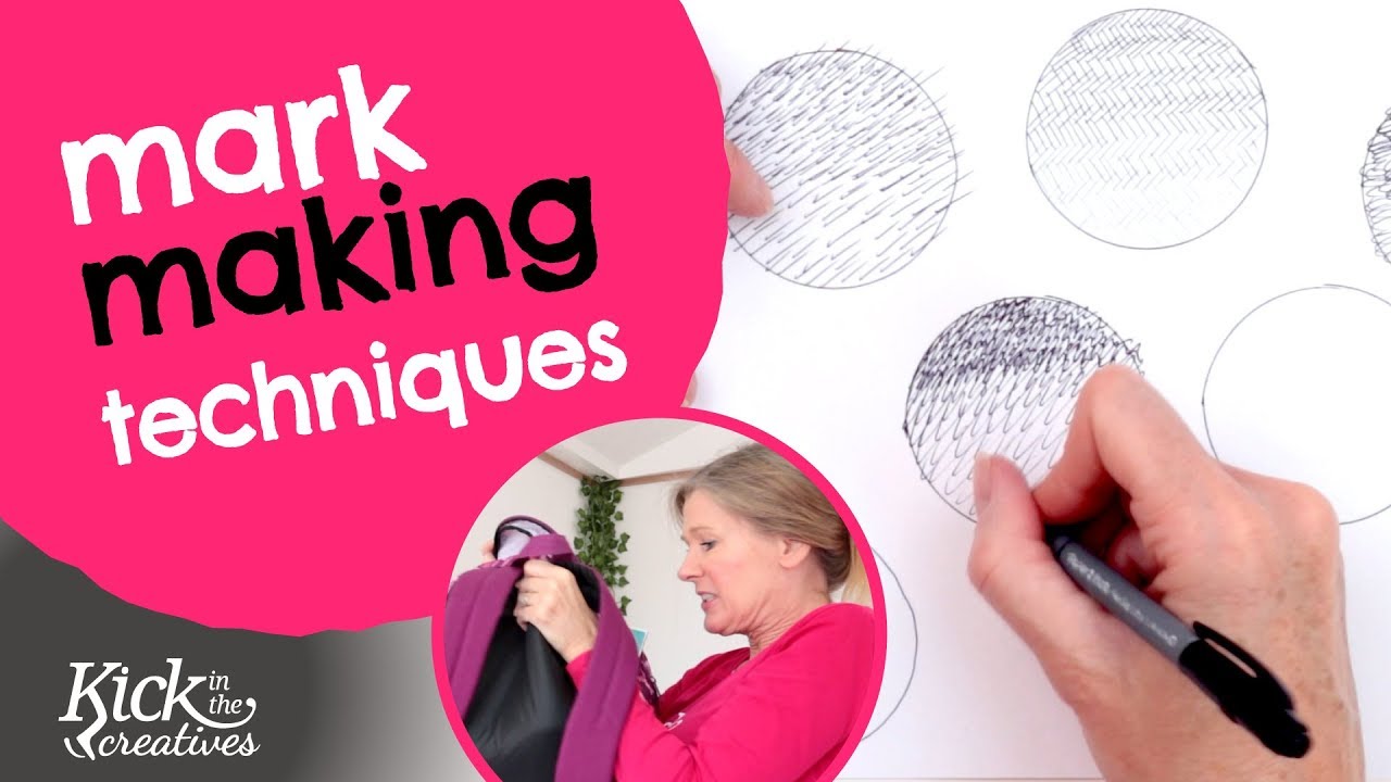 Mark Making Techniques Exploring Your Art Tools Art Kick Sunday Youtube