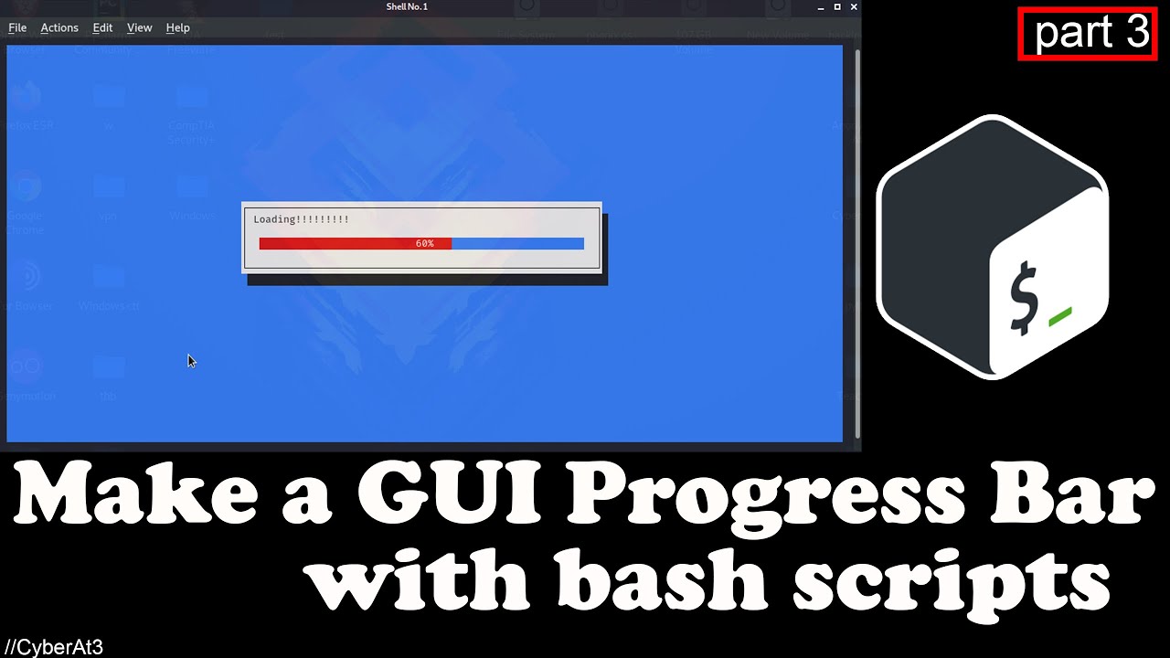 Bash Programming How To Create Gui Progress Bar Youtube