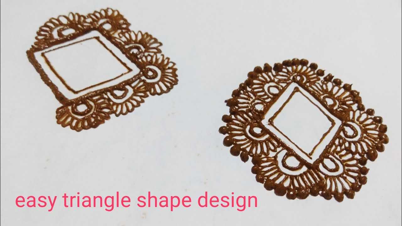 How To Draw A Triangle Shape Design Youtube