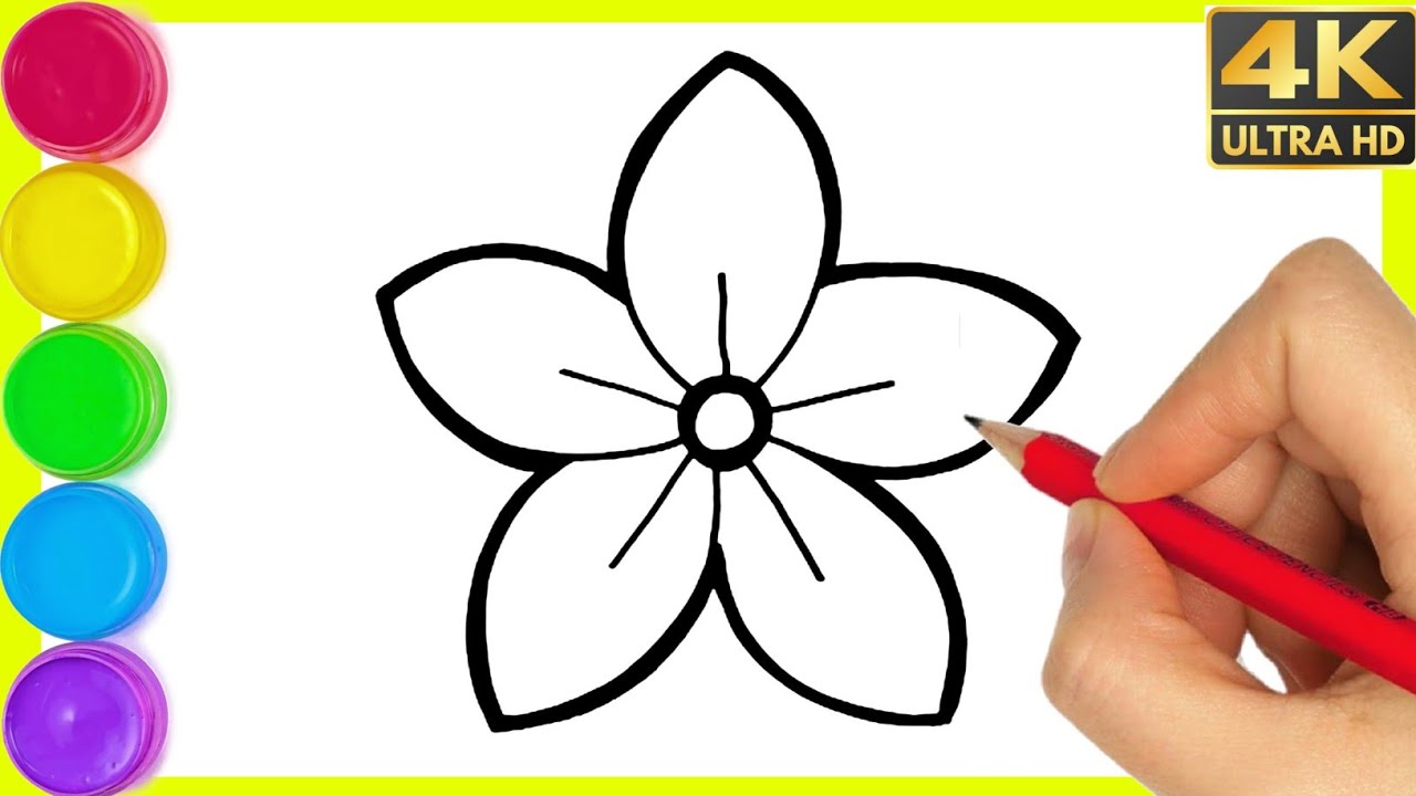 Super Easy Drawings Flowers 30 Easy Flower Drawing Ideas