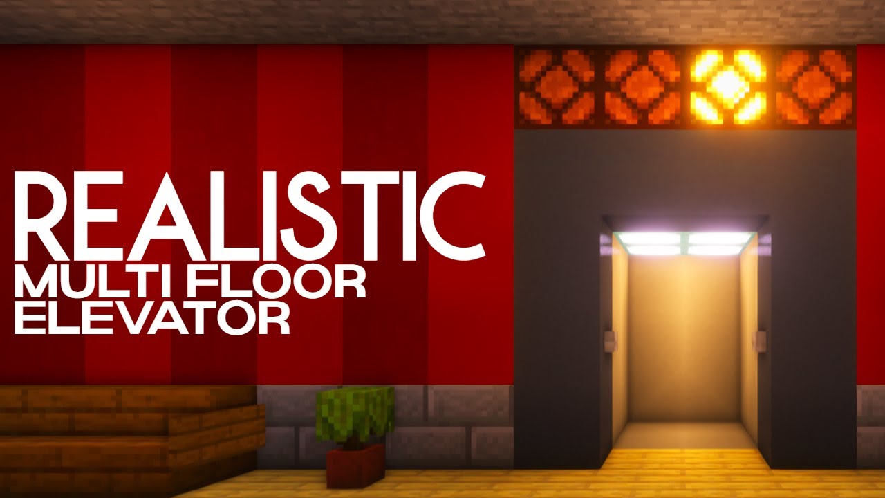 Realistic Multi Floor Elevator Schematic Minecraft Java 1 18 X 1 21