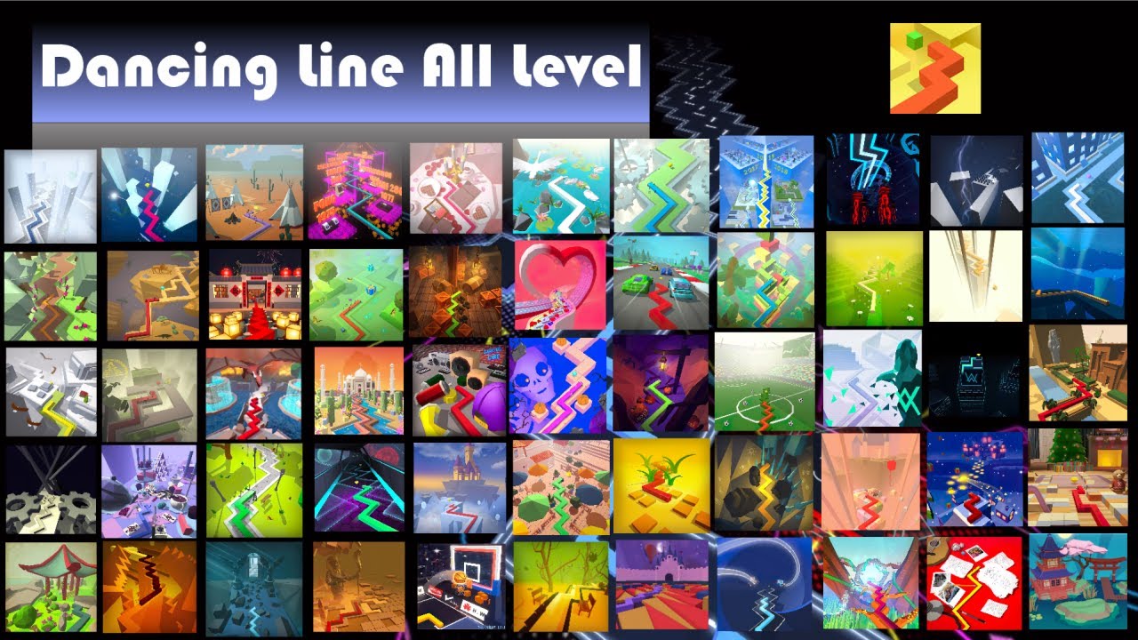 Dancing Line All Official Level Youtube