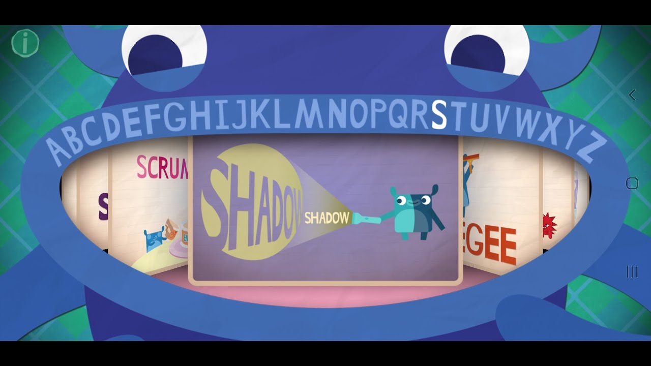 Letter S Shadow Endless Alphabet A To Z Originator Games Youtube