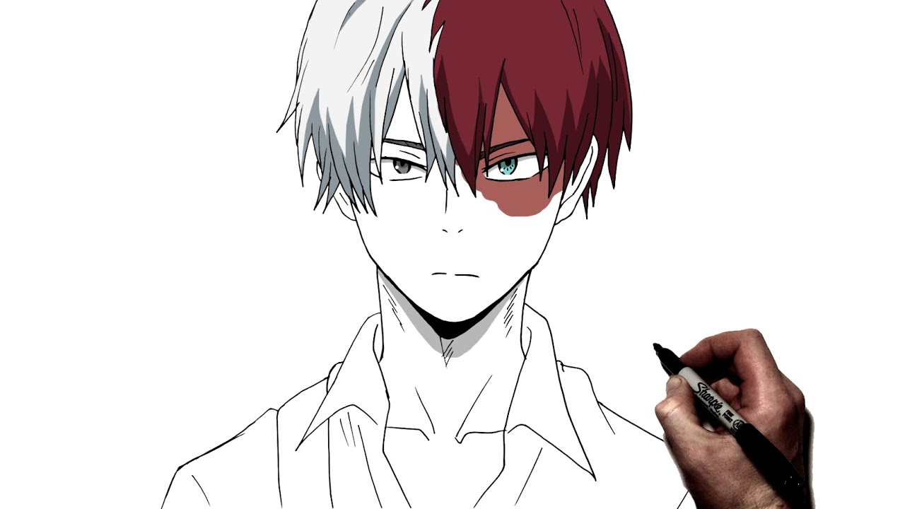 How To Draw My Hero Academia Todoroki At Constance Woodford Blog