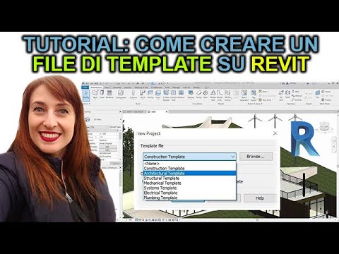Come Creare Un File Di Template Su Revit Tutorial Youtube