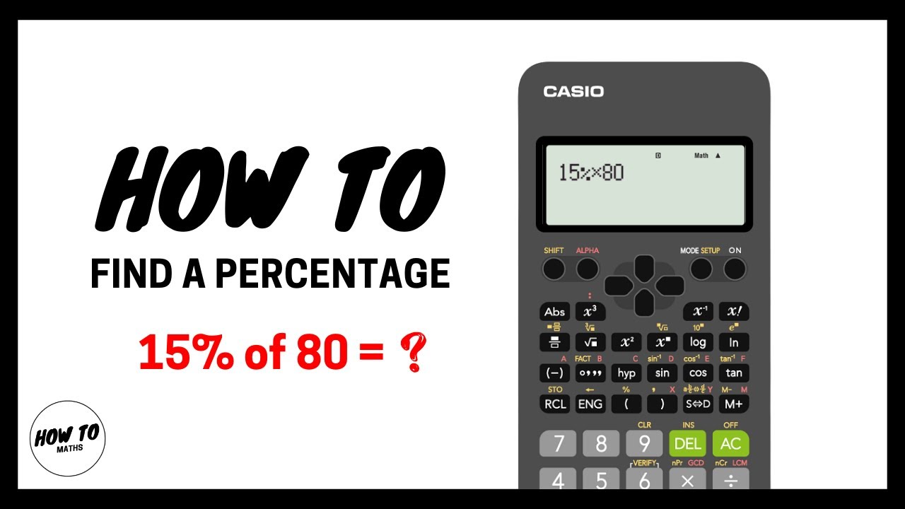 How To Find A Percentage On A Calculator Youtube