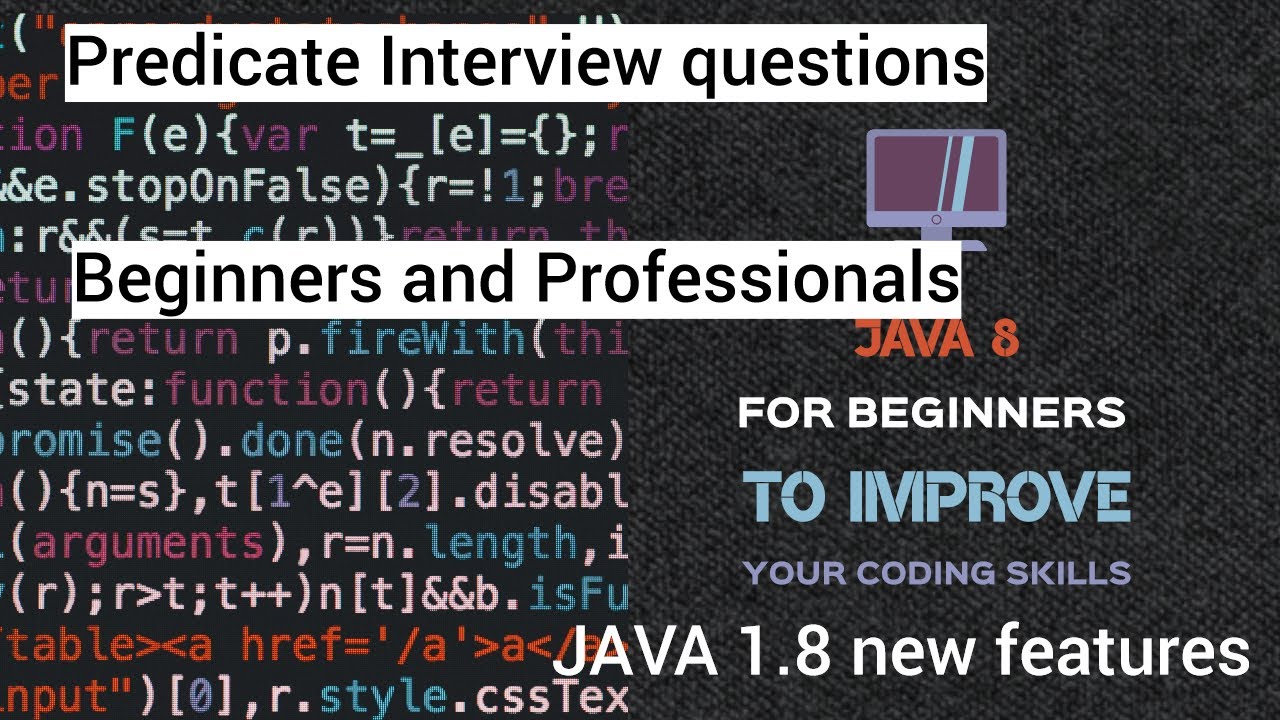 Java Java 8 Predicate Tutorial Youtube