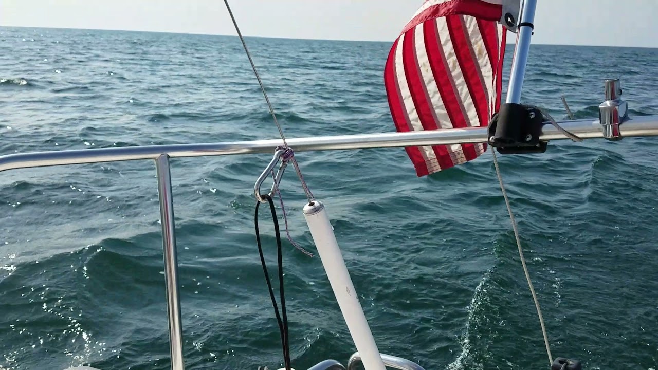 Raymarine St1000 Tiller Pilot In Action Youtube