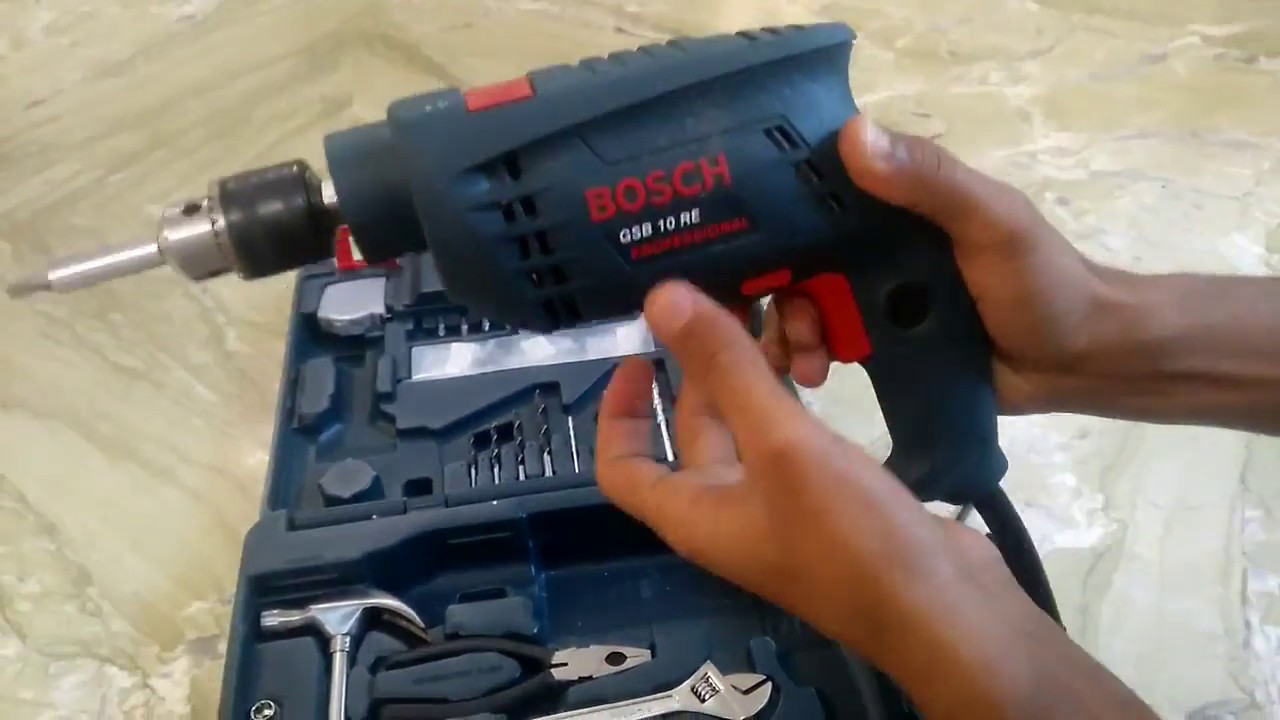 How To Use Drill Machine Bosch Gsb Re Kit Guide Youtube
