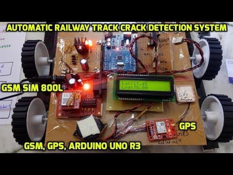 Automatic Railway Track Crack Detection System Using Gsm Gps Youtube