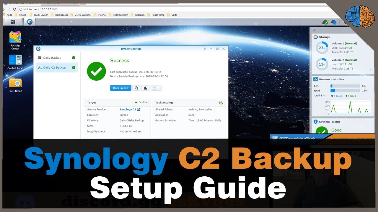 Synology C2 Backup Setup Guide Youtube