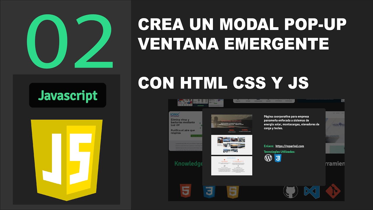 Como Crear Modals En Html Pop Ups рџ ґпёџ Css Y Javascript Efecto Pro Para