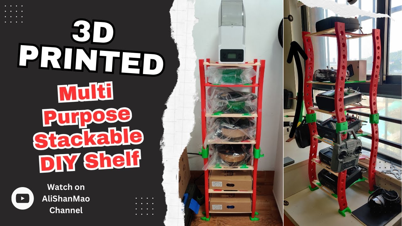Versatile Storage 3d Printed Stackable Multi Purpose Diy Shelf Youtube