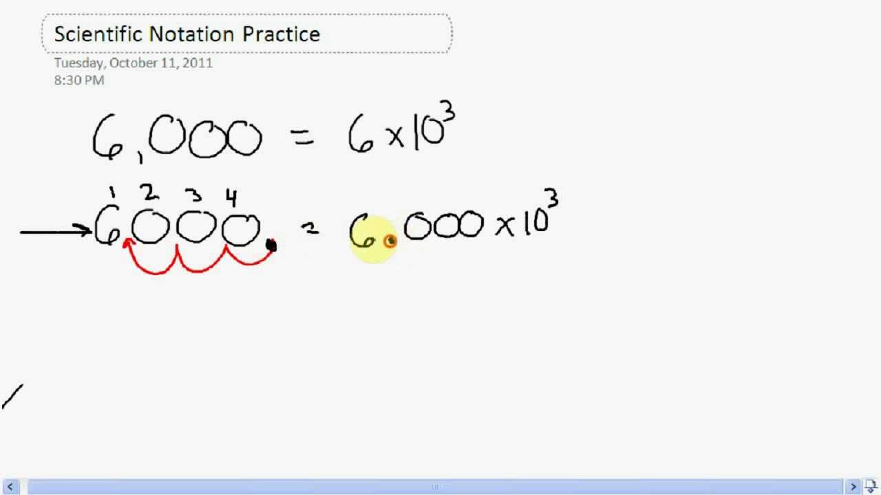 Scientific Notation Practice 2 Solving Problems Youtube