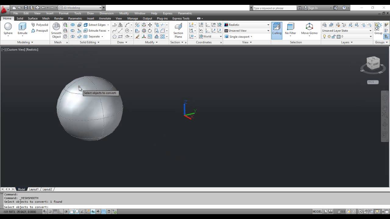 The Smooth Object Command Autocad Youtube