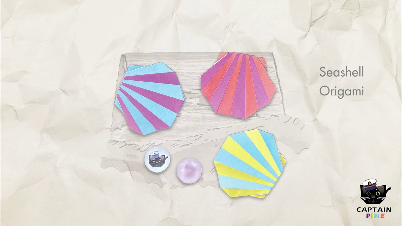 Crafty Pine Tutorial Seashell Origami Youtube