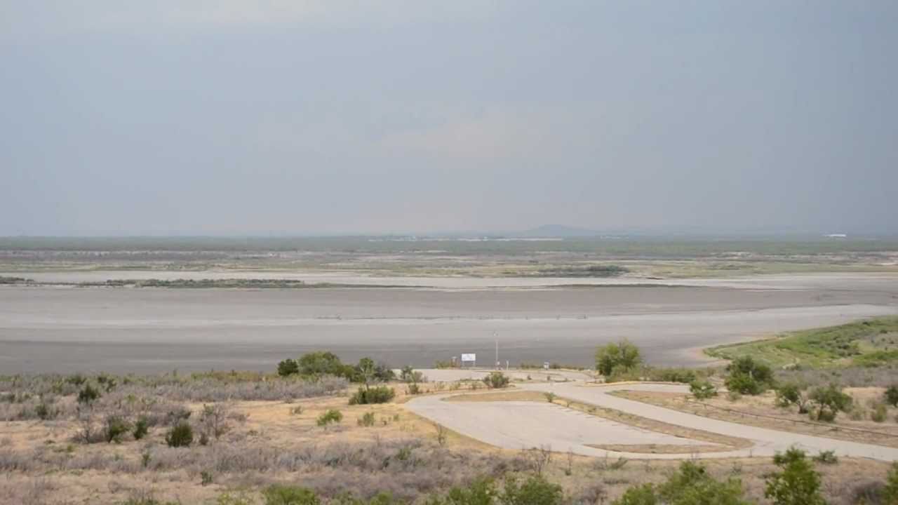 Dried Up Lake O C Fisher Lake In San Angelo Completely Dry Youtube