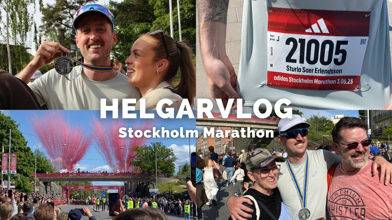 Helgarvlog Stockholm Marathon Youtube