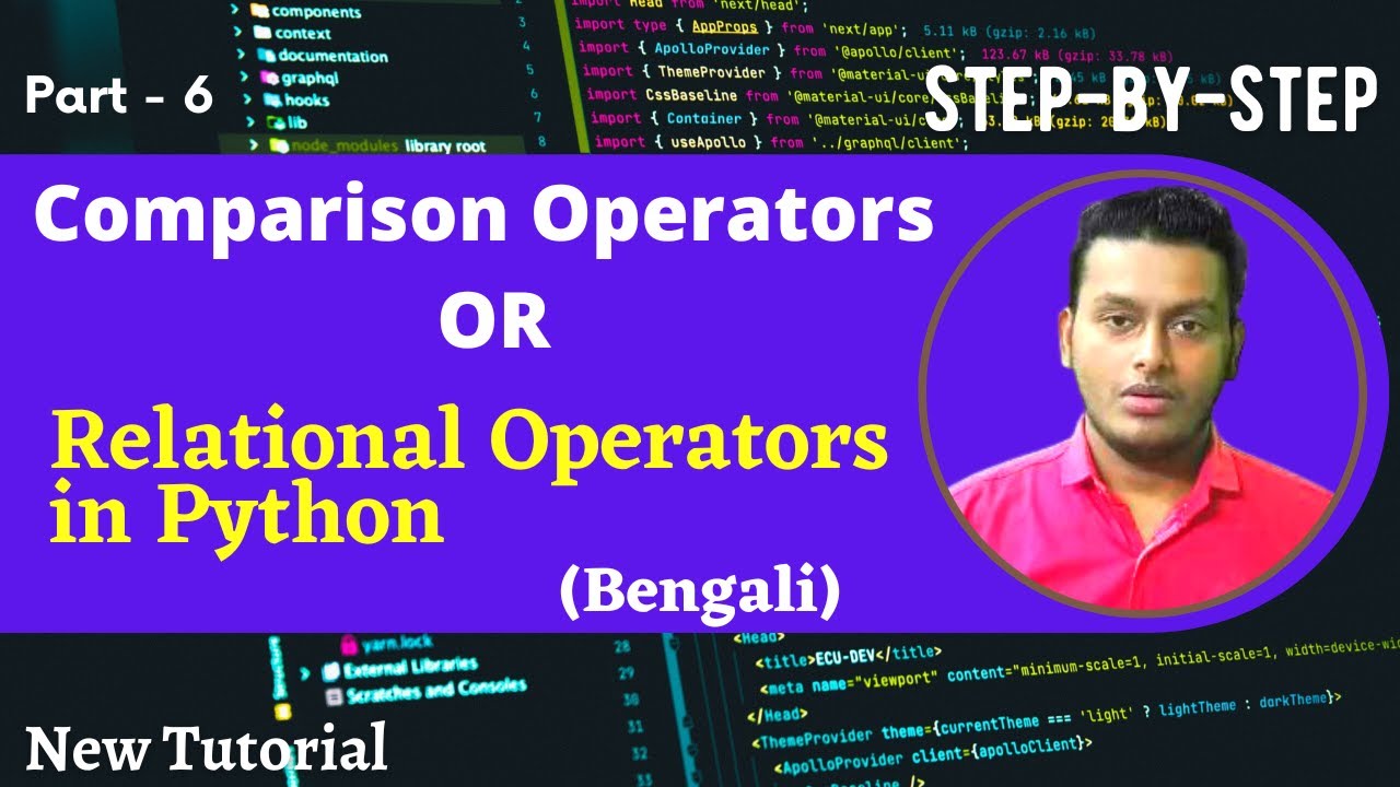 Comparison Operators Or Relational Operators In Python Programming