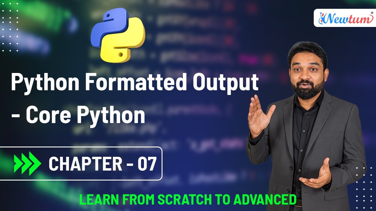Python Formatted Output Core Python Chapter 07 Youtube