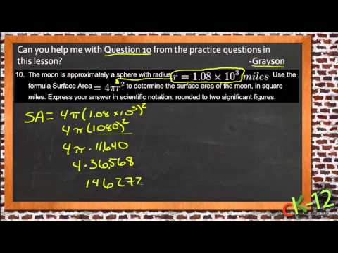 Applications Using Scientific Notation A Sample Application Video