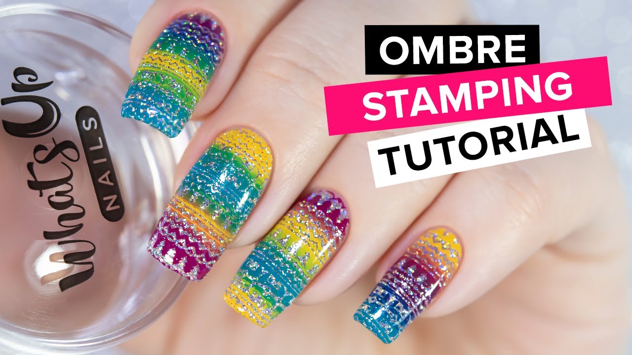 Ombre Stamping Tutorial How To Create Gradient Stamping Nail Art