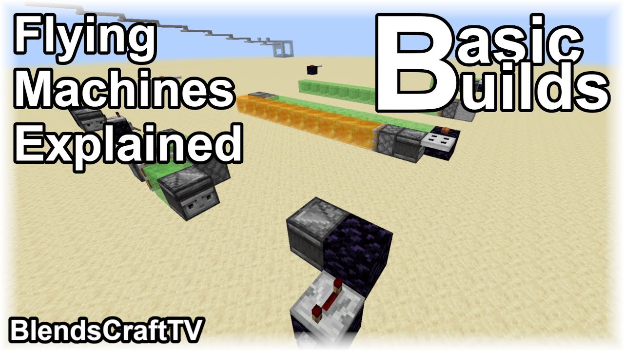 Flying Machines Explained Basic Builds Minecraft Java 1 15 2 Youtube