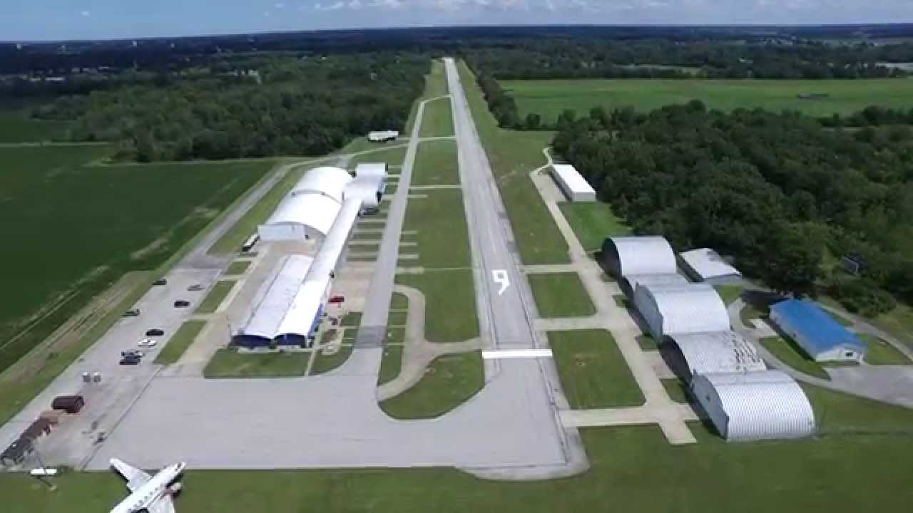 An Aerial View Of Fremont Airport Youtube