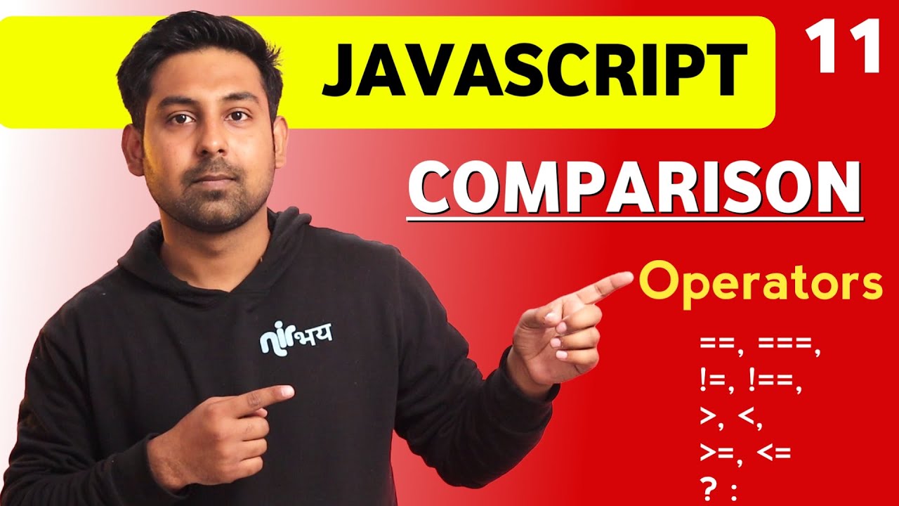 Comparison Operators In Javascript With Practical Lecture 11 рџ ґ