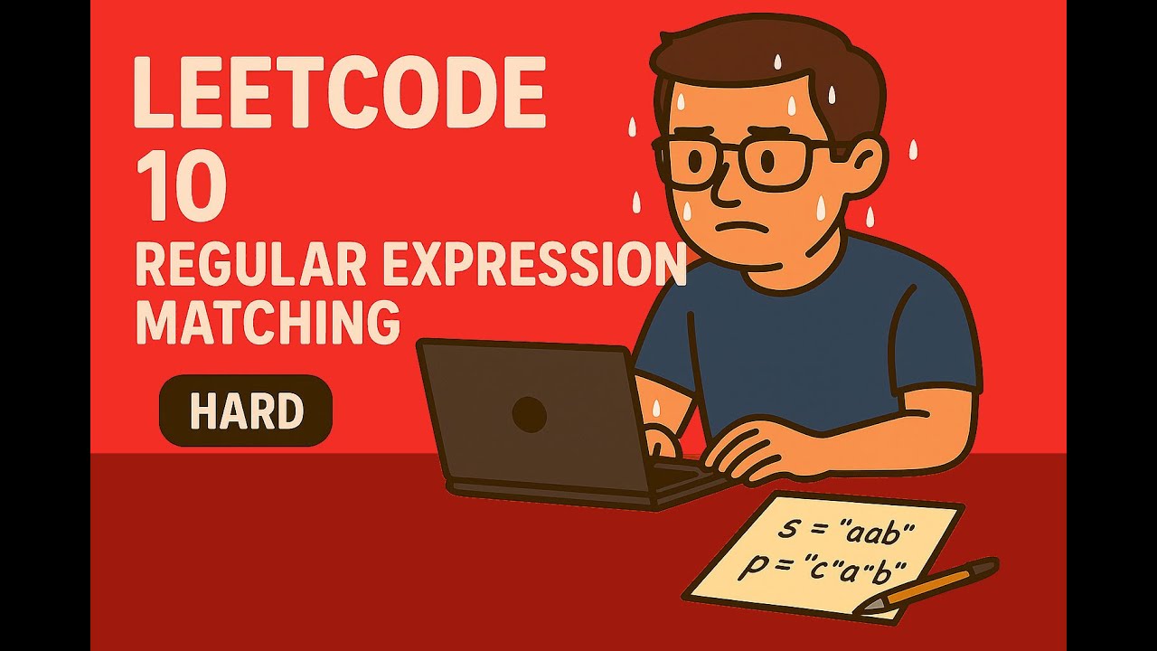 Leetcode 10 Regular Expression Matching Hard Youtube