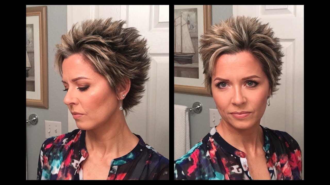 Hair Tutorial Styling Idea For Longer Pixie Youtube