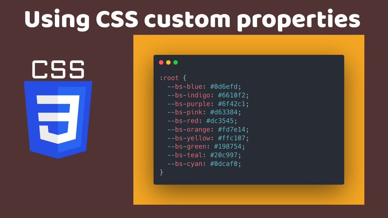 Css Custom Properties Tutorial Youtube