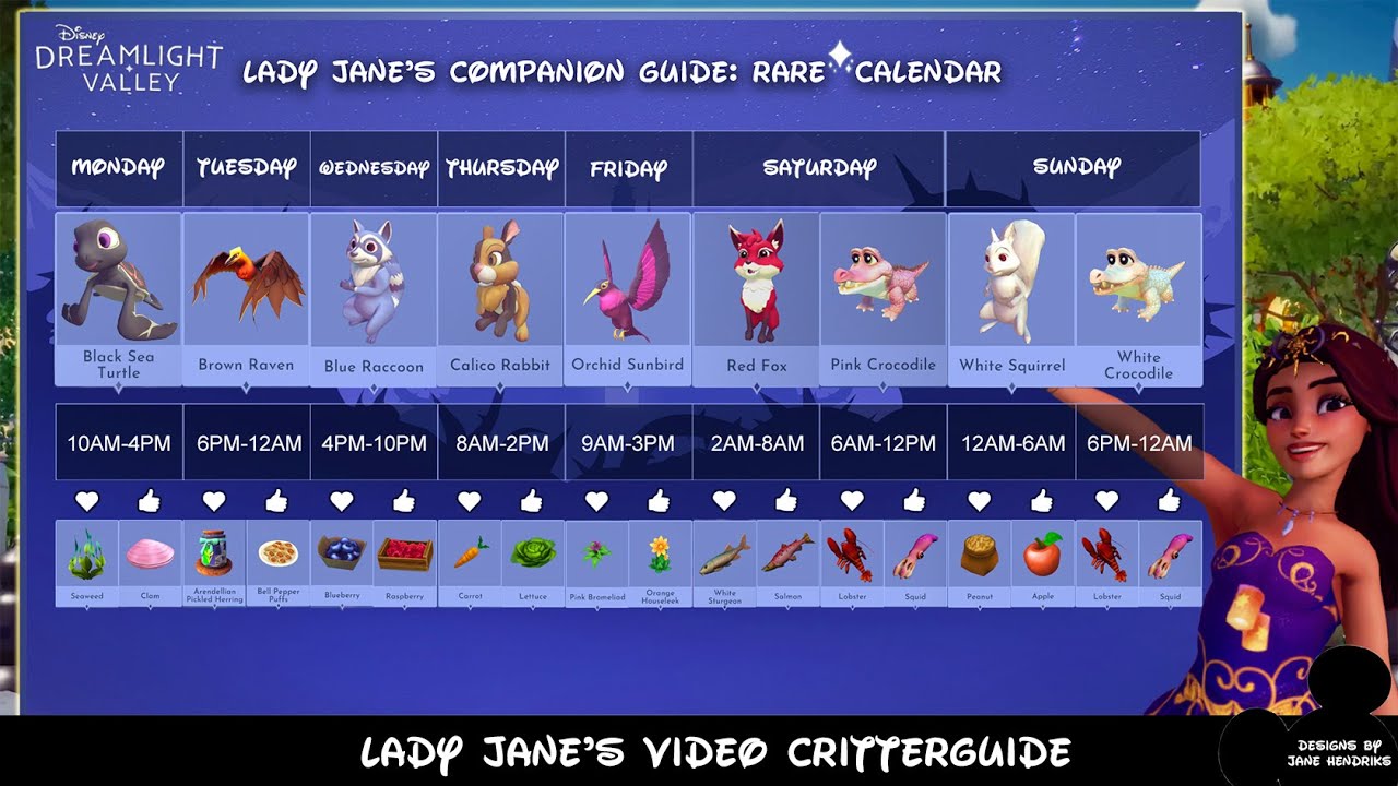 Disney Dreamlight Valley How To Catch Dem Critters Lady Jane Video
