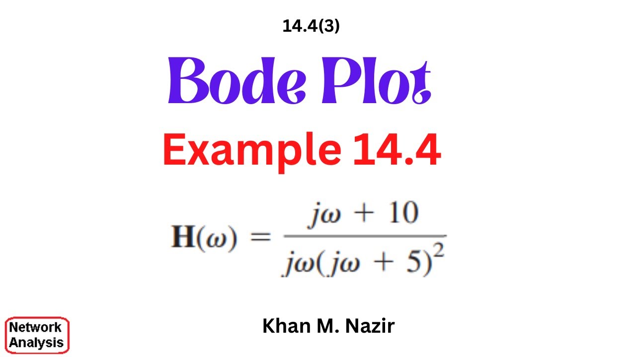 Bode Plot For Example 14 4 Ena 14 4 3 Youtube