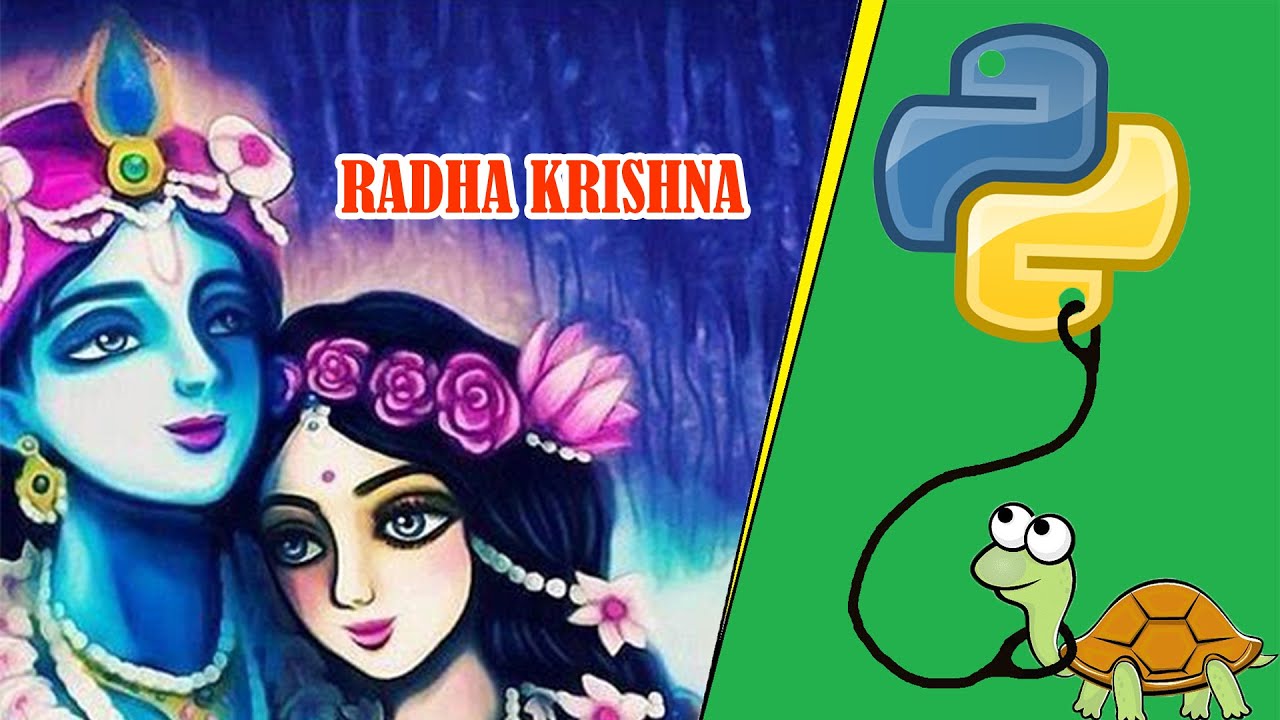 Radha Krishna Drawing In Python Youtube